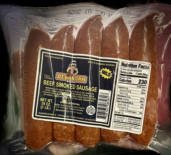 Dearborn Brand: Mild ALL Beef Smoked Sausage